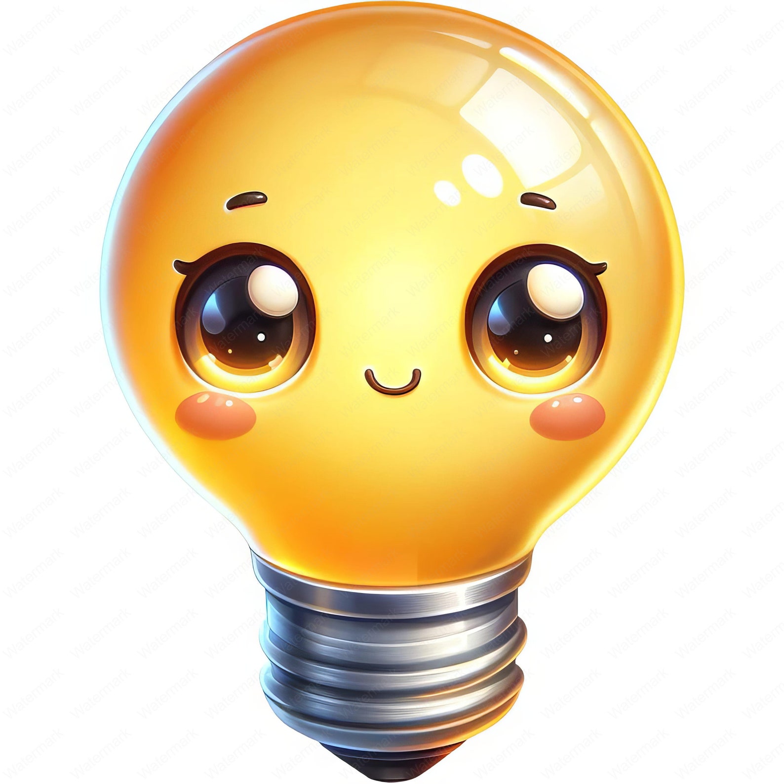 Cute Light Bulb Clipart Bundle | Cozy Lighting Art (digital Download ...