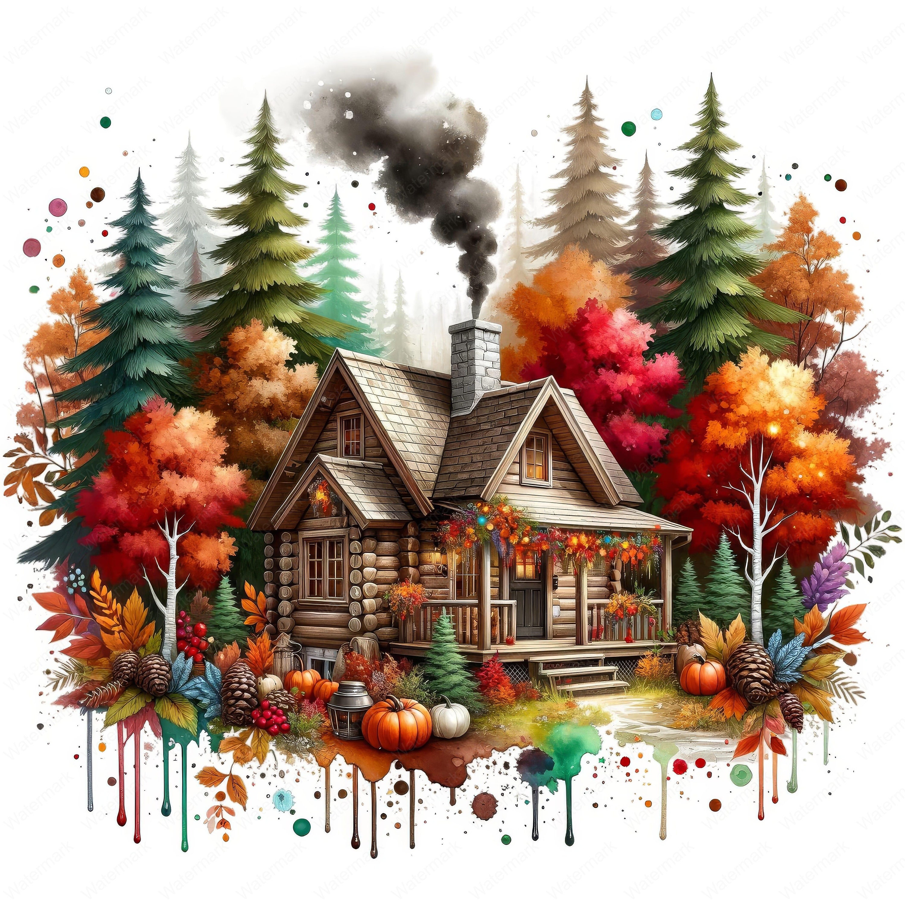 Fall Clipart Bundle: Thanksgiving Designs, Wall Art (digital Download ...