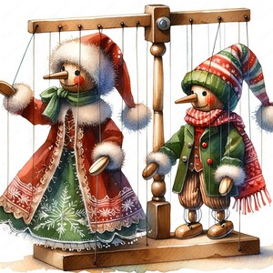 Retro Christmas Clipart Clipart Bundle 02 10 Vintage-inspired Images ...