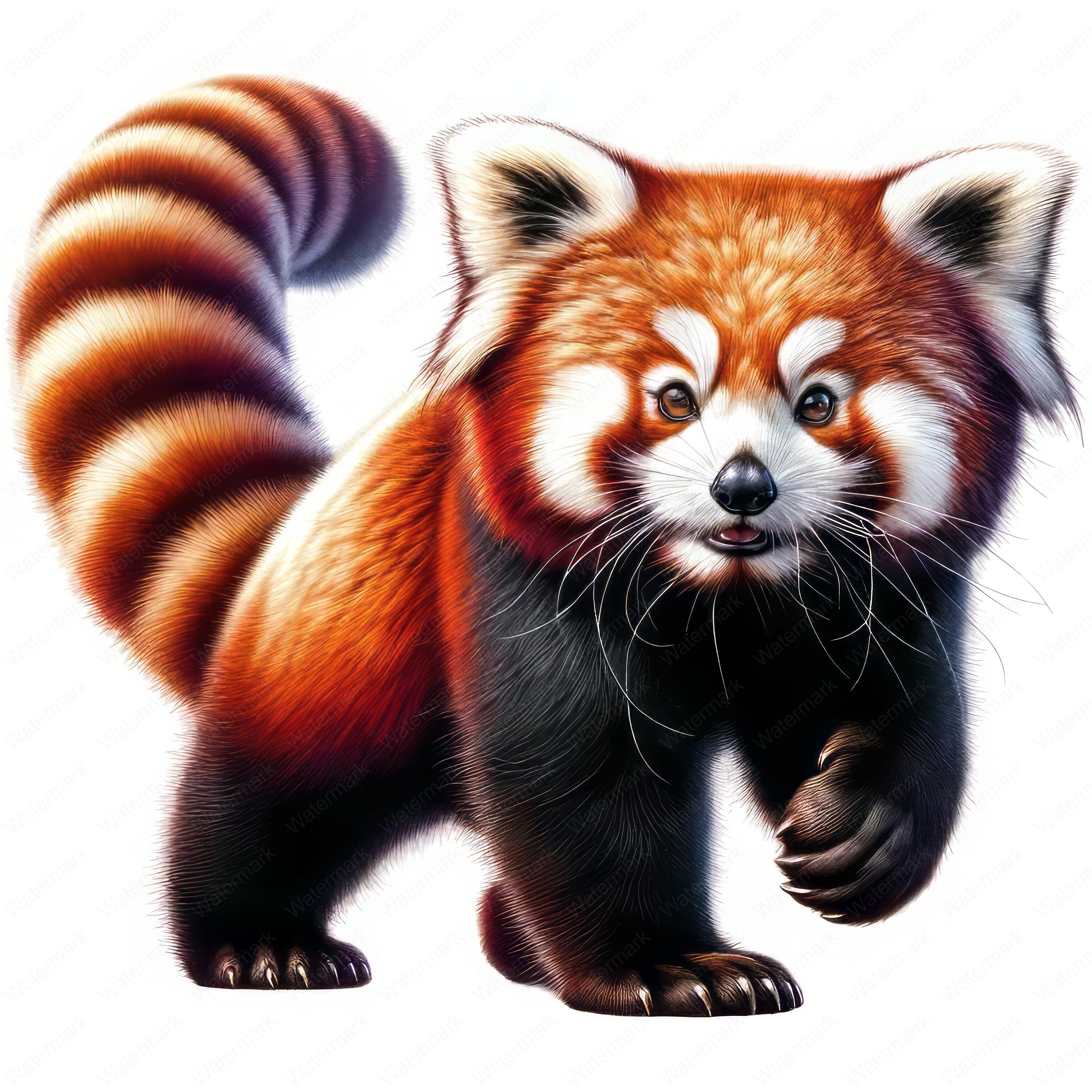Red Panda Clipart Bundle: Forest Animal Art, Commercial Use (digital ...
