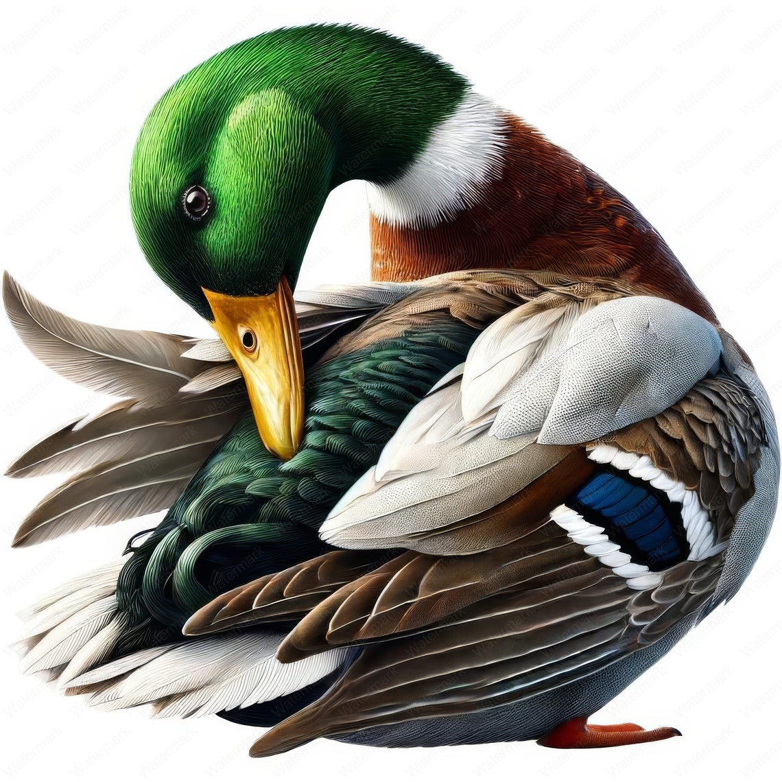 Majestic Mallard Clipart Bundle: Wildlife Art Printables (digital ...
