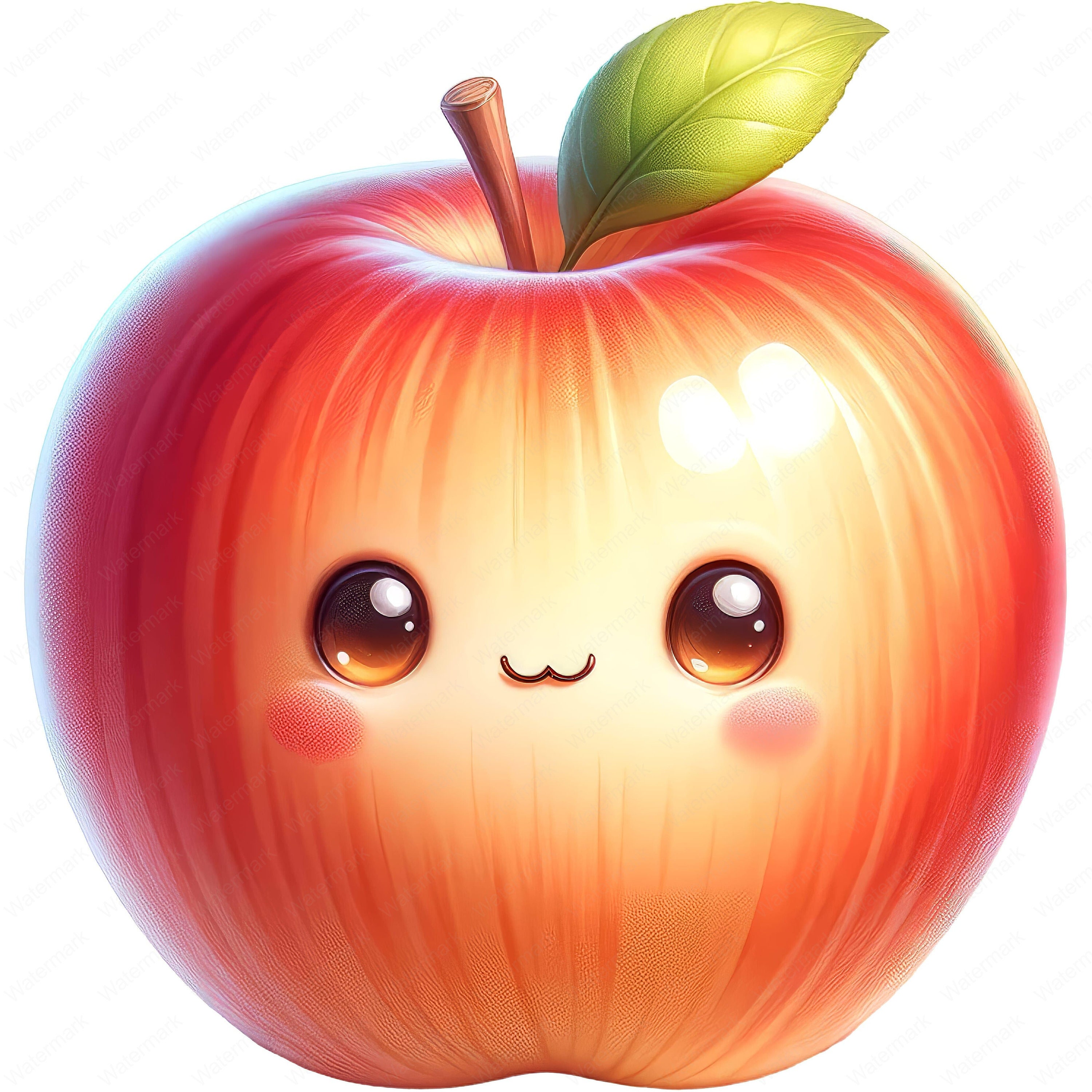 Cute Apple Clipart Bundle | Fruit Theme Art (digital Download) - Etsy