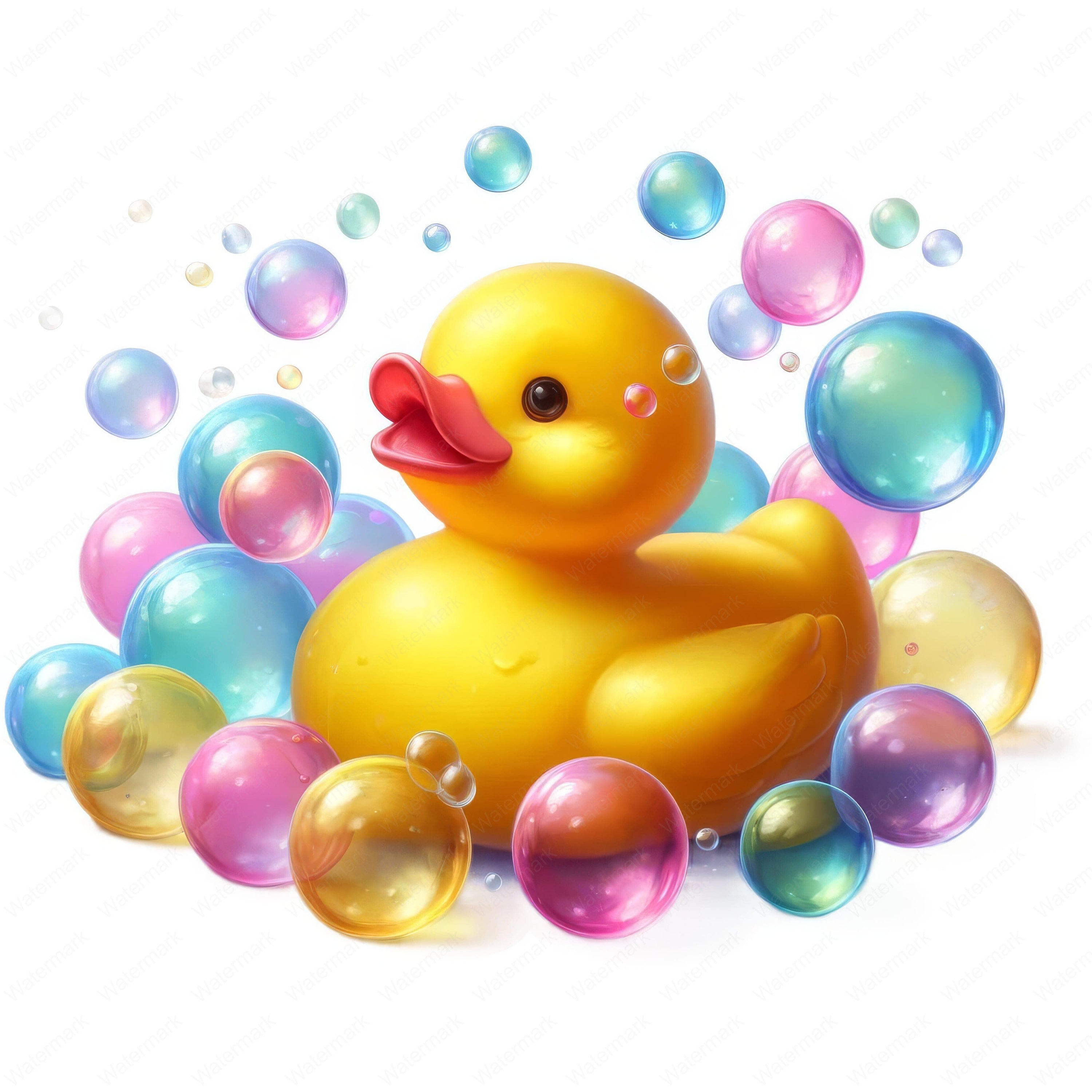 Rubber Duck Clipart Bundle: Bath Time Art Printables (digital Download ...