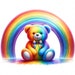 Rainbow Teddy Bear Clipart 10 High-quality Images Colorful Bear ...