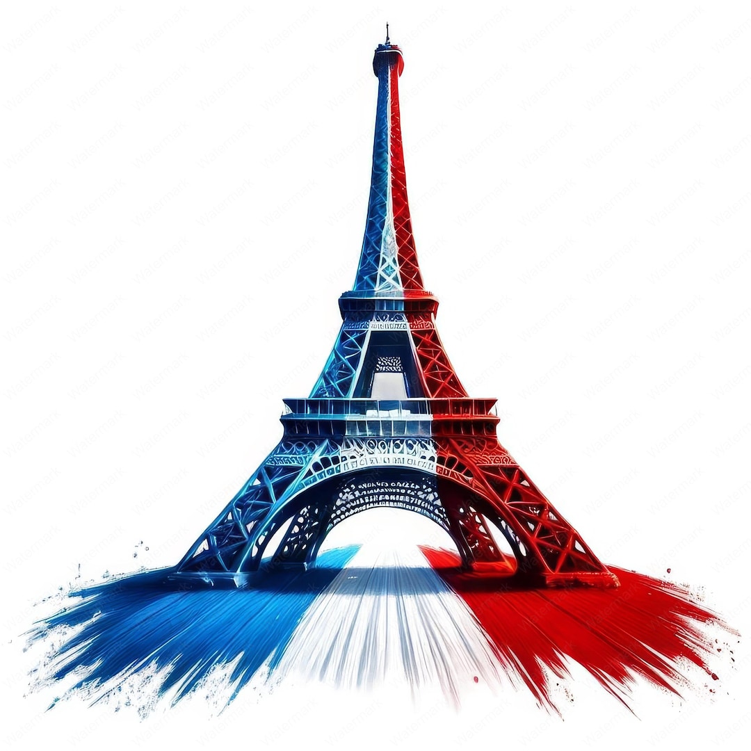Paris Eiffel Tower Clipart Bundle: French Art Designs (digital Download ...