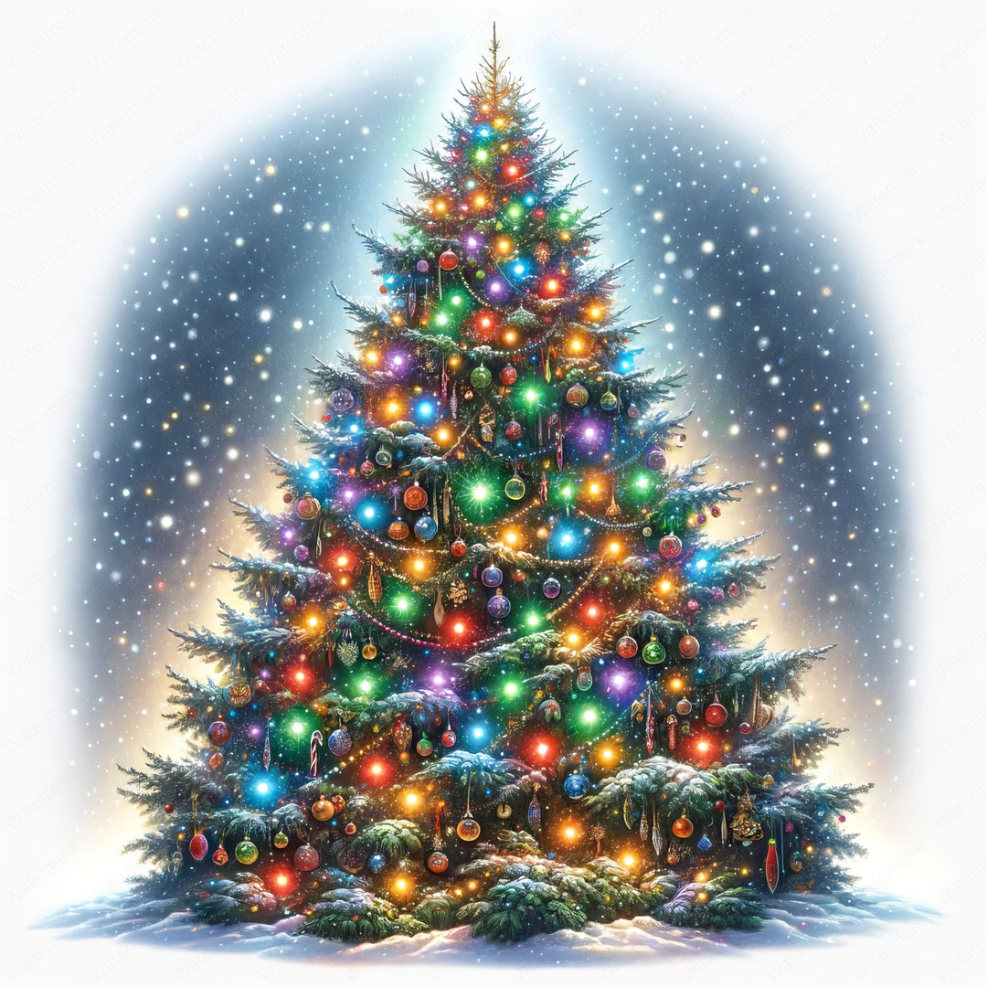 Christmas Tree Clipart Festival Xmas Tree Clipart Bundle 10 High