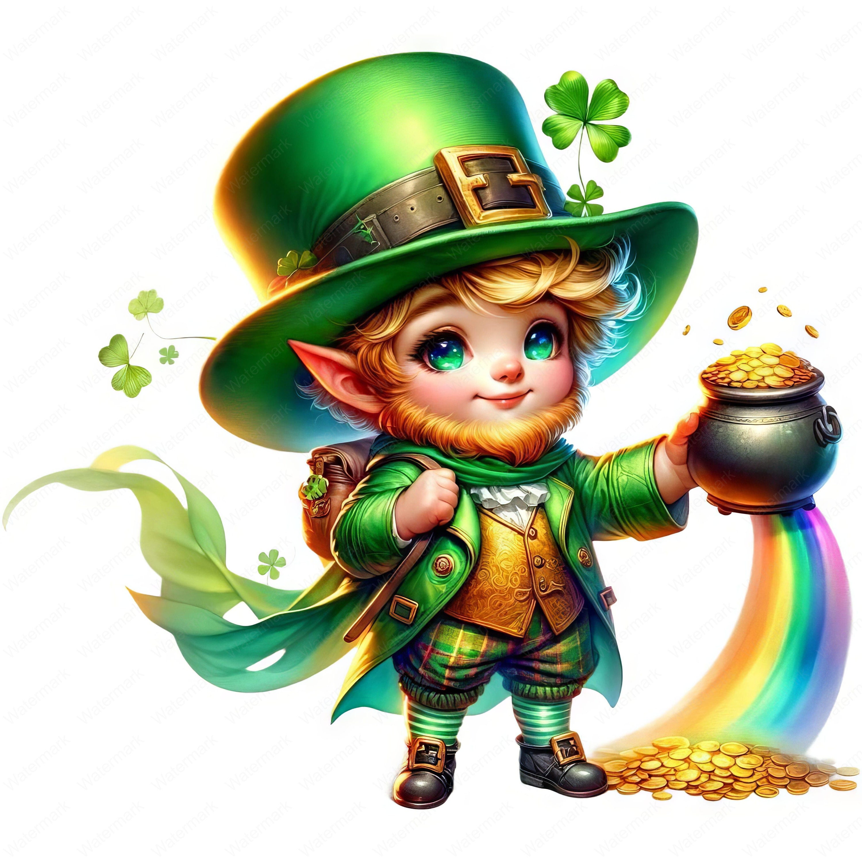 Cute Leprechaun Clipart Bundle | St. Patrick's Day Art (digital ...