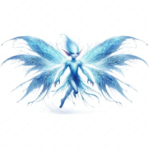 Ice Sprite Clipart | Enchanted Ice Sprite Clipart Bundle | 10 High ...