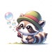 Cute Raccoon Clipart Adorable Raccoon Clipart Bundle 10 High-quality ...