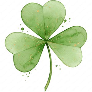 Shamrock Clipart | Shamrock PNG Bundle | Clover Watercolor Designs ...