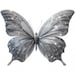 Silver Butterfly Clipart Bundle: Metallic Art Designs (digital Download ...
