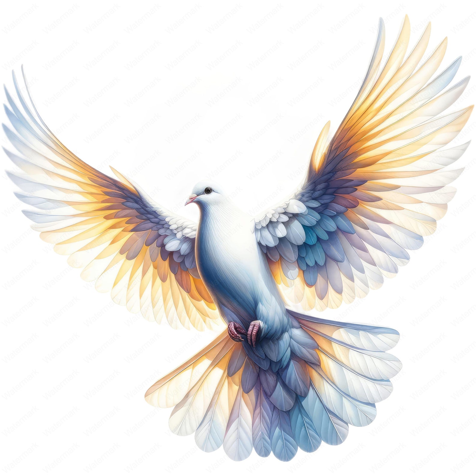 Serene Dove Clipart Bundle: Peace Theme Art (digital Download) - Etsy