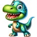 Cute Dinosaur Clipart Bundle | Children's Book Art (digital Download ...