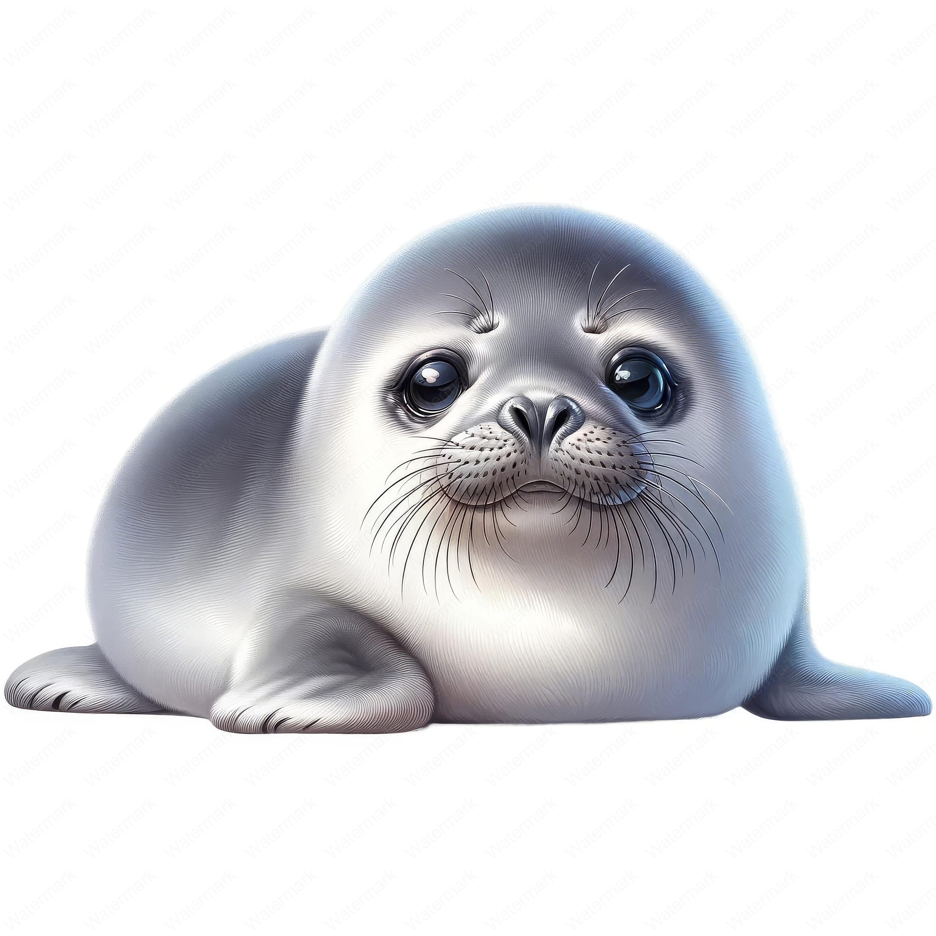 Clipart De Foca Linda Ilustración De Personaje De Foca PNG ,dibujos