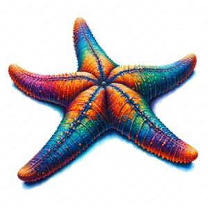 Starfish Clipart | Colorful Starfish Clipart Bundle | 10 High-quality ...