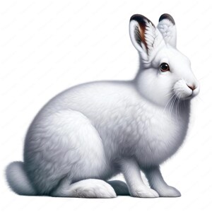 Arctic Hare Clipart | Majestic Arctic Hare Clipart Bundle | 10 High ...