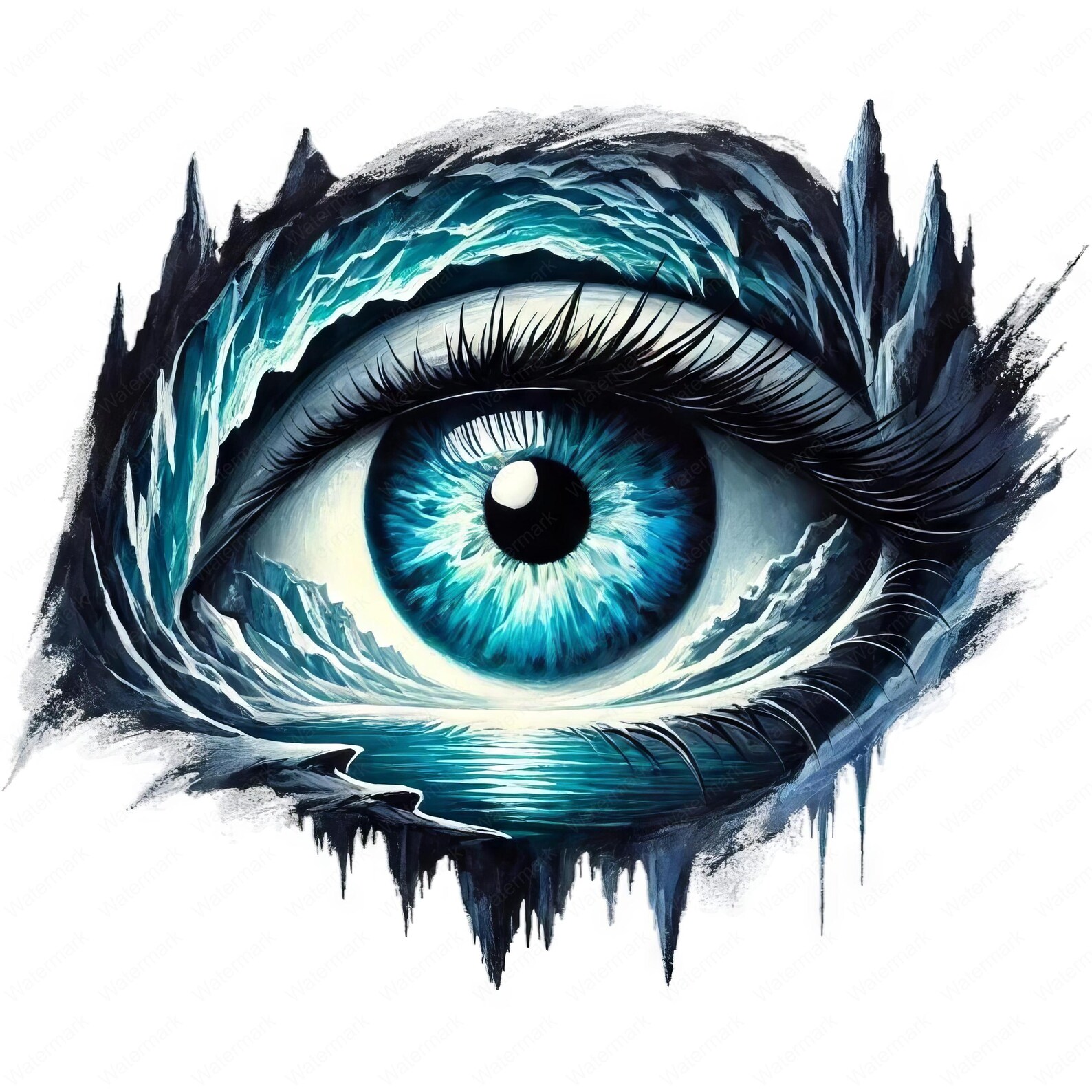 Ice Eye Clipart | Nature Art Designs (digital Download) - Etsy