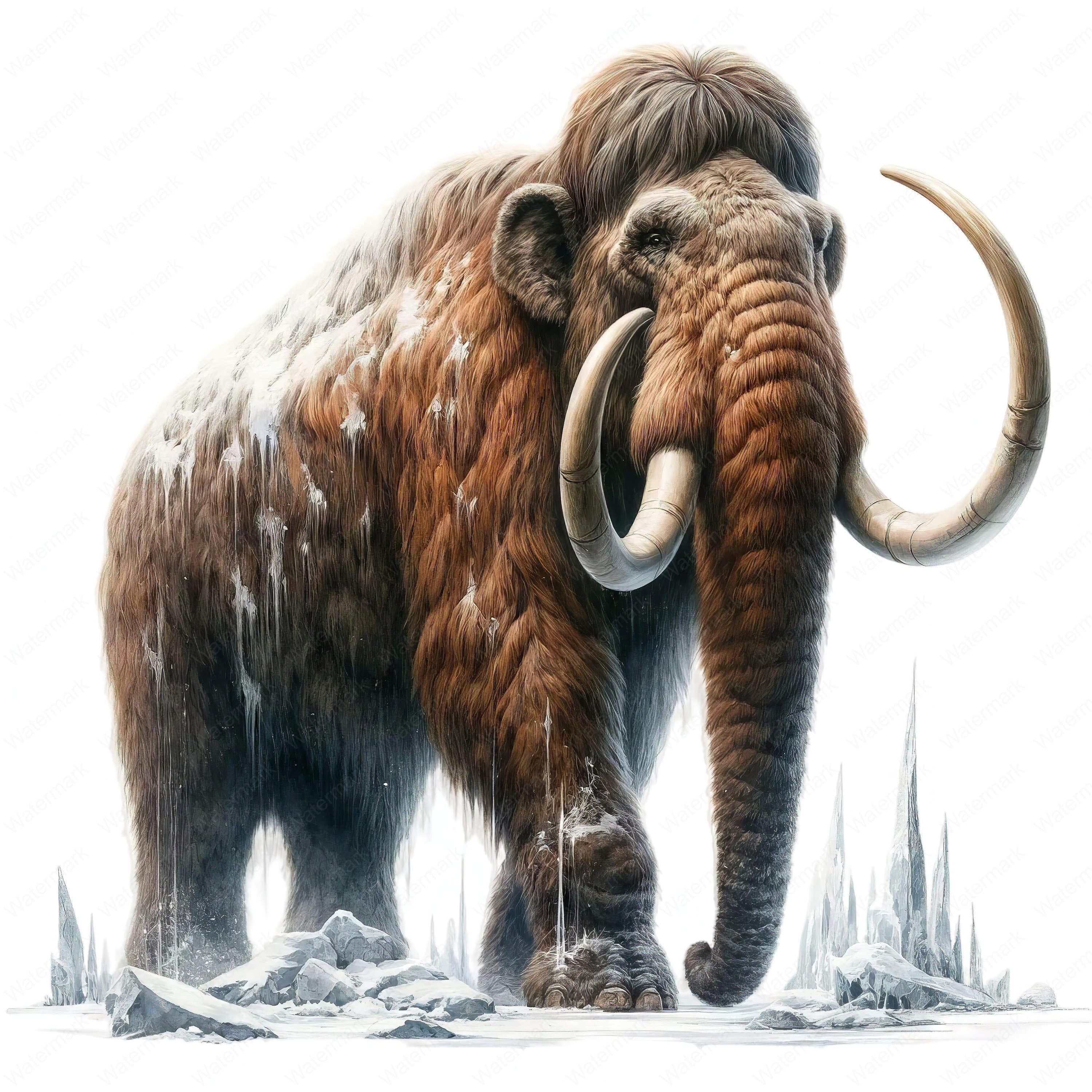 Woolly Mammoth Clipart | Majestic Woolly Mammoth Clipart Bundle | 10 ...