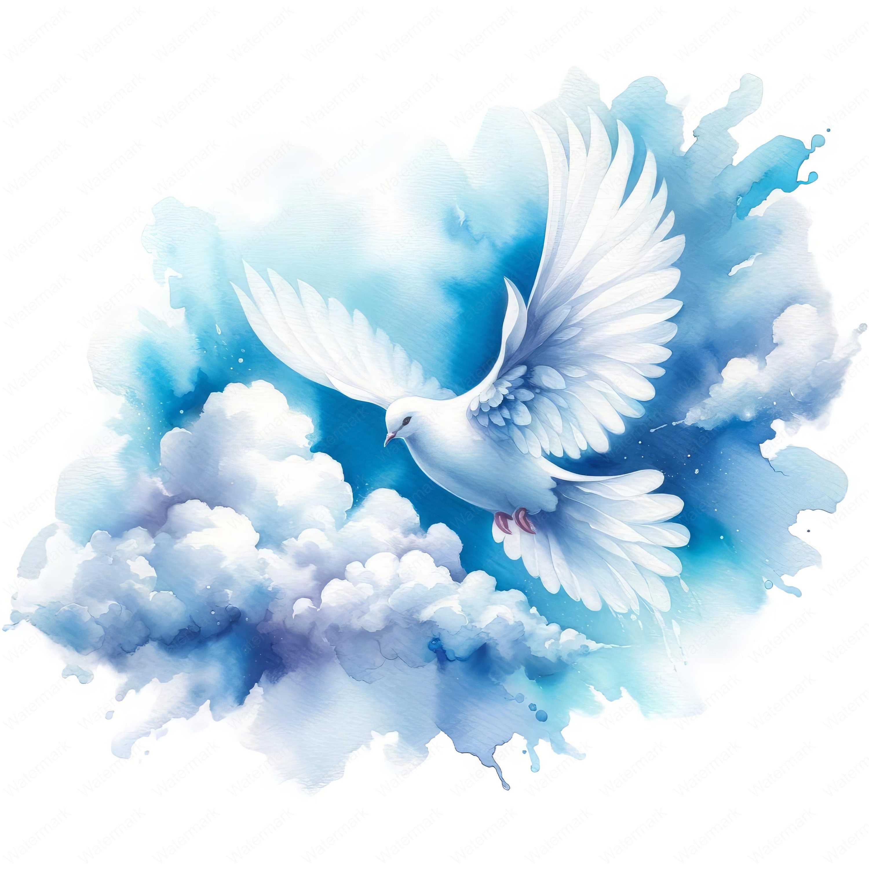 Serene Dove Clipart Bundle: Peace Theme Art (digital Download) - Etsy