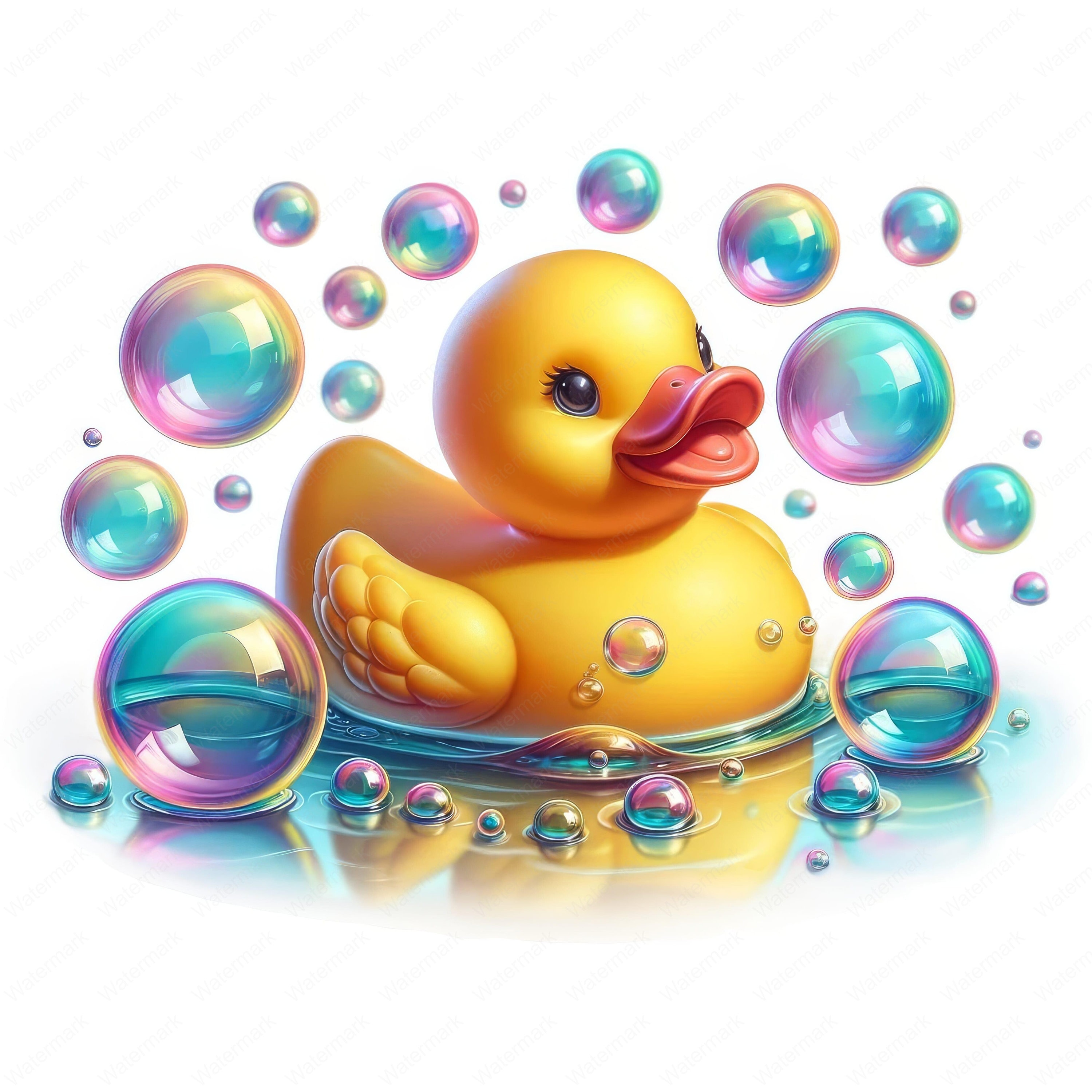 Rubber Duck Clipart Bundle: Bath Time Art Printables (digital Download ...