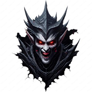 Enraged Dark Elf Clipart Bundle: Fantasy Art Printables (digital ...