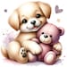 Happy Puppy Clipart 10 High-quality Designs Cute Dog Illustrations ...