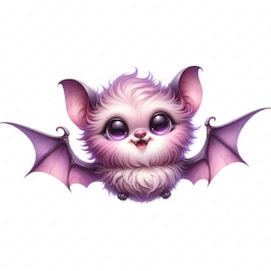 Cute Bat Clipart | Adorable Children's Book Bat Clipart Bundle | 10 ...