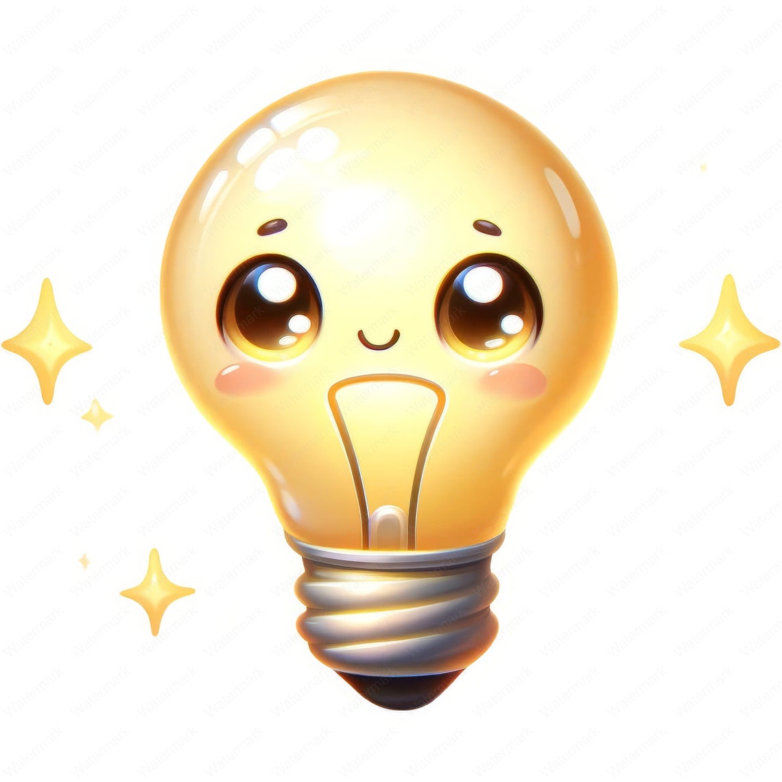 Cute Light Bulb Clipart Bundle | Cozy Lighting Art (digital Download ...