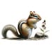 Chipmunk Clipart Eastern Chipmunk Clipart Bundle 10 High-quality Images ...