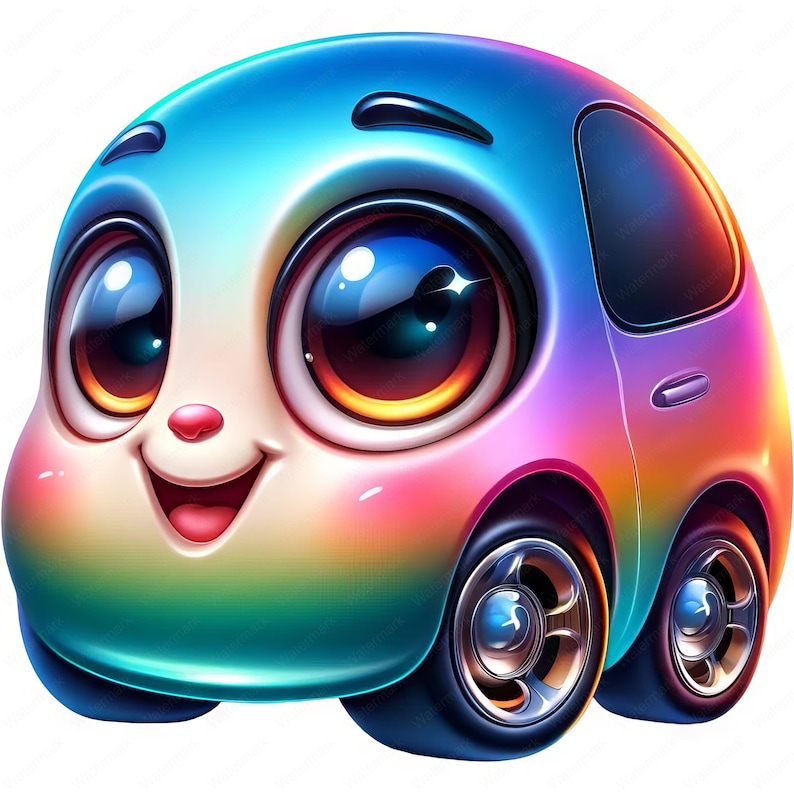 Cute Car Clipart Bundle | Kids Art Designs (digital Download) - Etsy