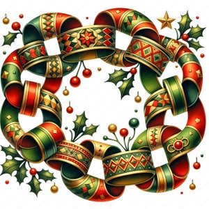 Retro Christmas Clipart Clipart Bundle 09 10 Vintage-inspired Images ...