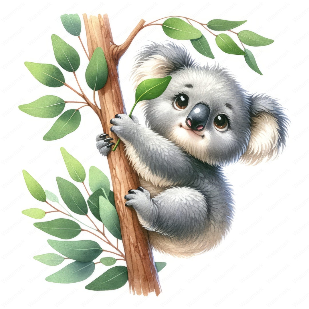 Cute Koala Clipart | Clipart Bundle | 10 High-quality Designs | Nursery ...
