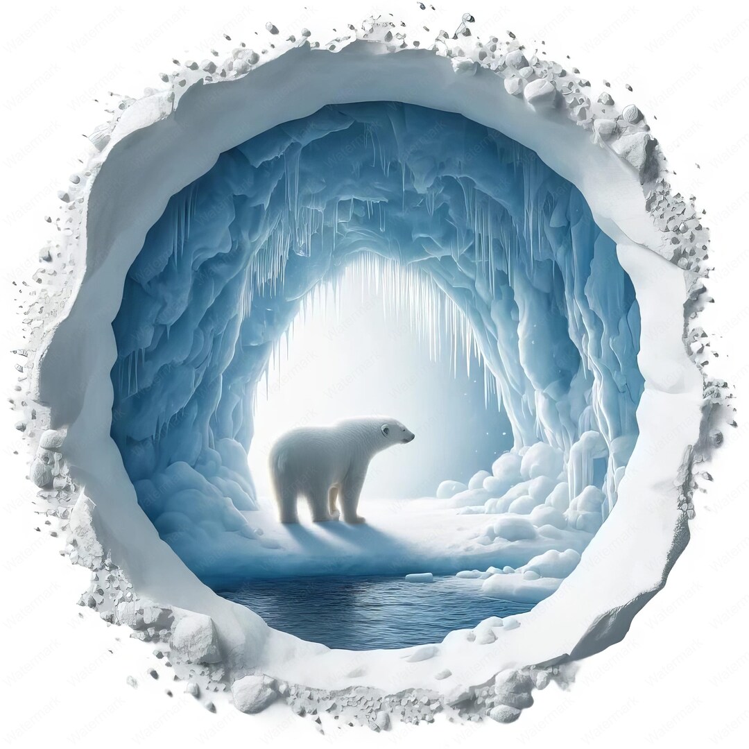 3D Polar Bear Clipart Realistic 3D Polar Bear Clipart Bundle 10 High ...
