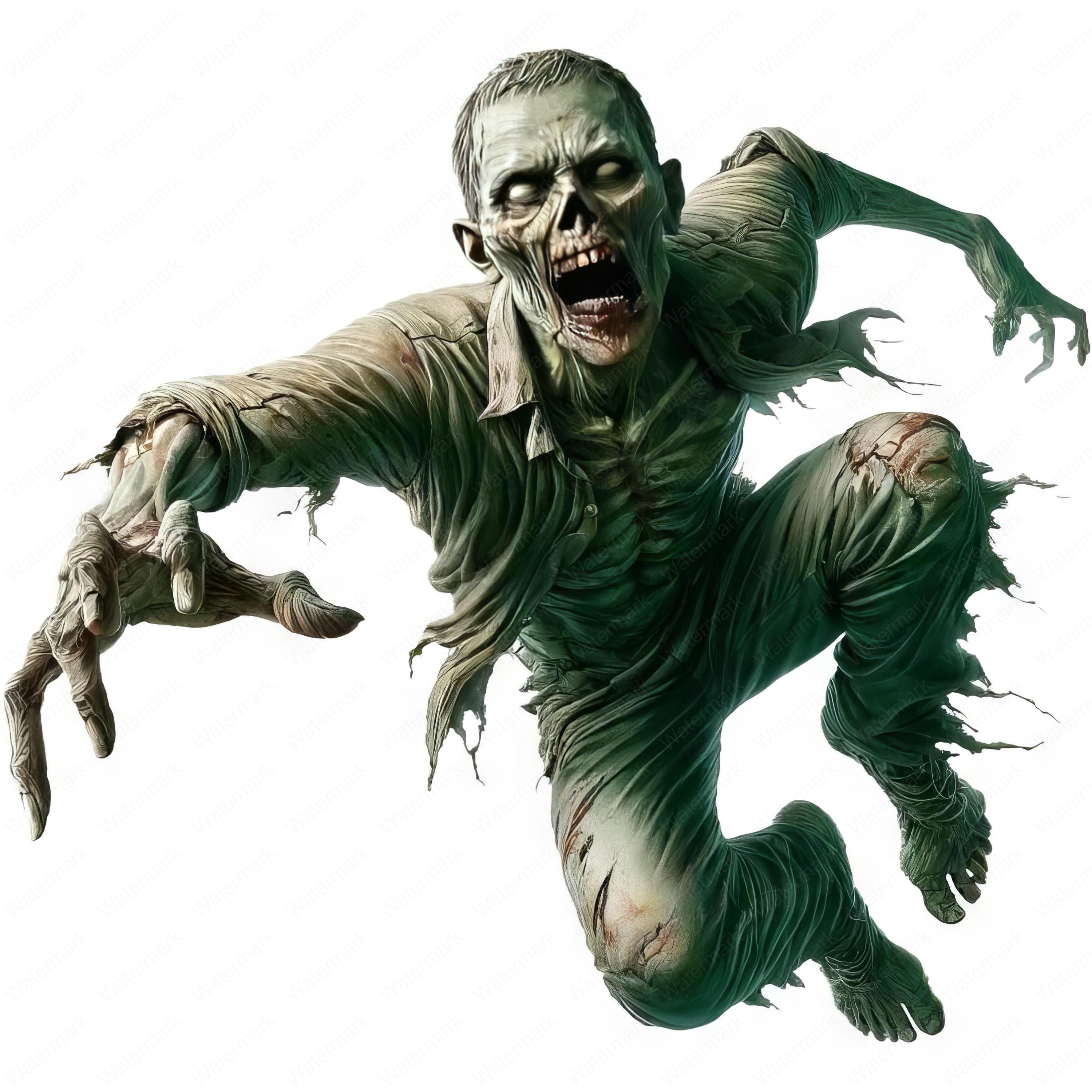 Spooky Zombie Clipart Bundle | Halloween Art (digital Download) - Etsy