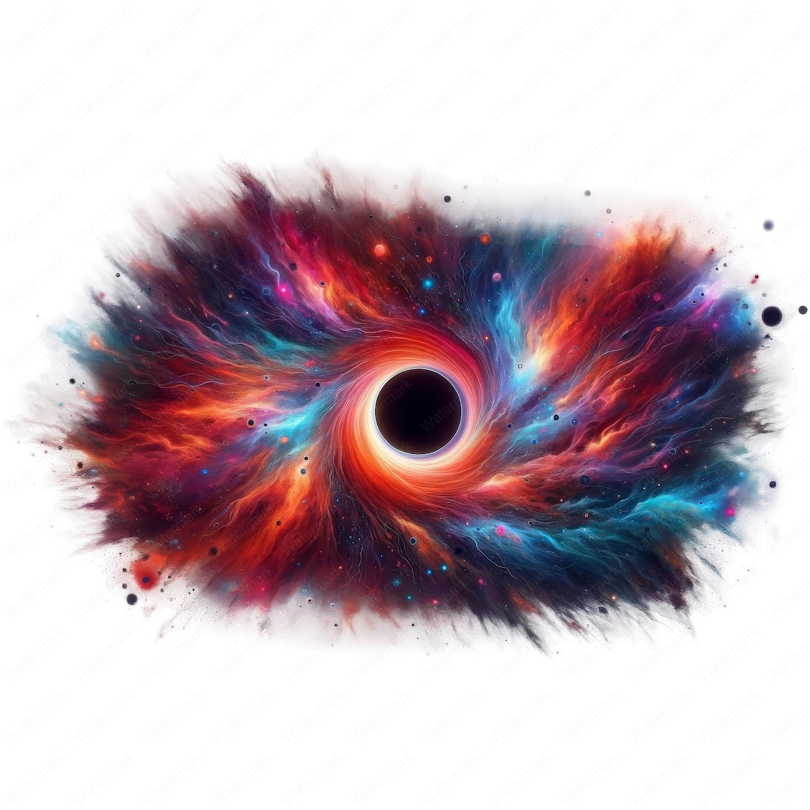 Cosmic Black Hole Clipart Bundle | High-quality Space Art (digital ...