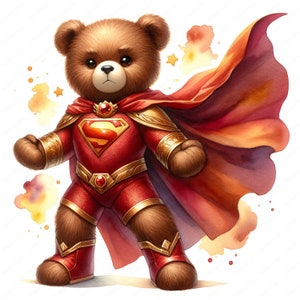Brave Teddy Bear Clipart 10 High-quality Images Courageous - Etsy