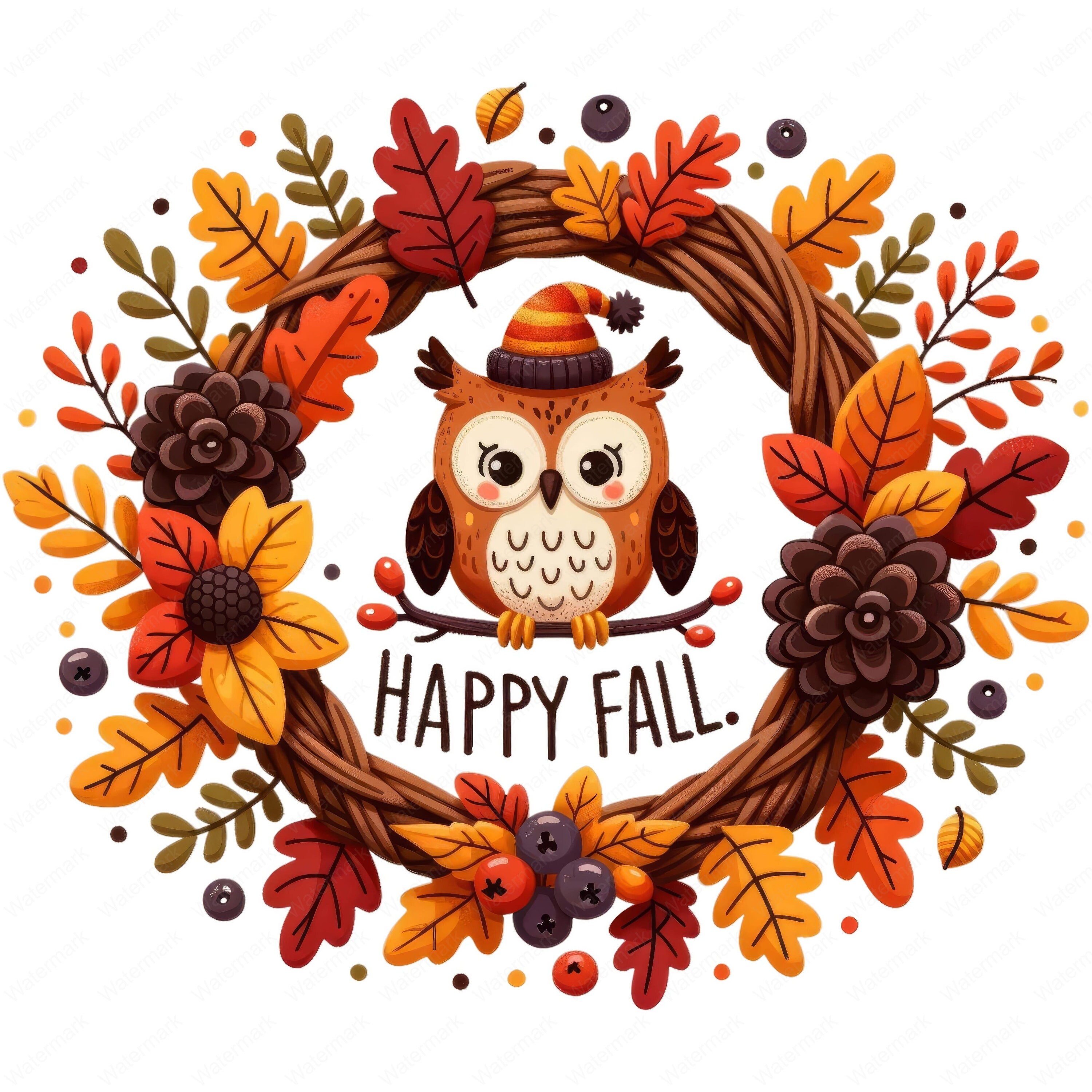 Fall Harvest Clipart Bundle: Autumn Art Printables (commercial Use ...