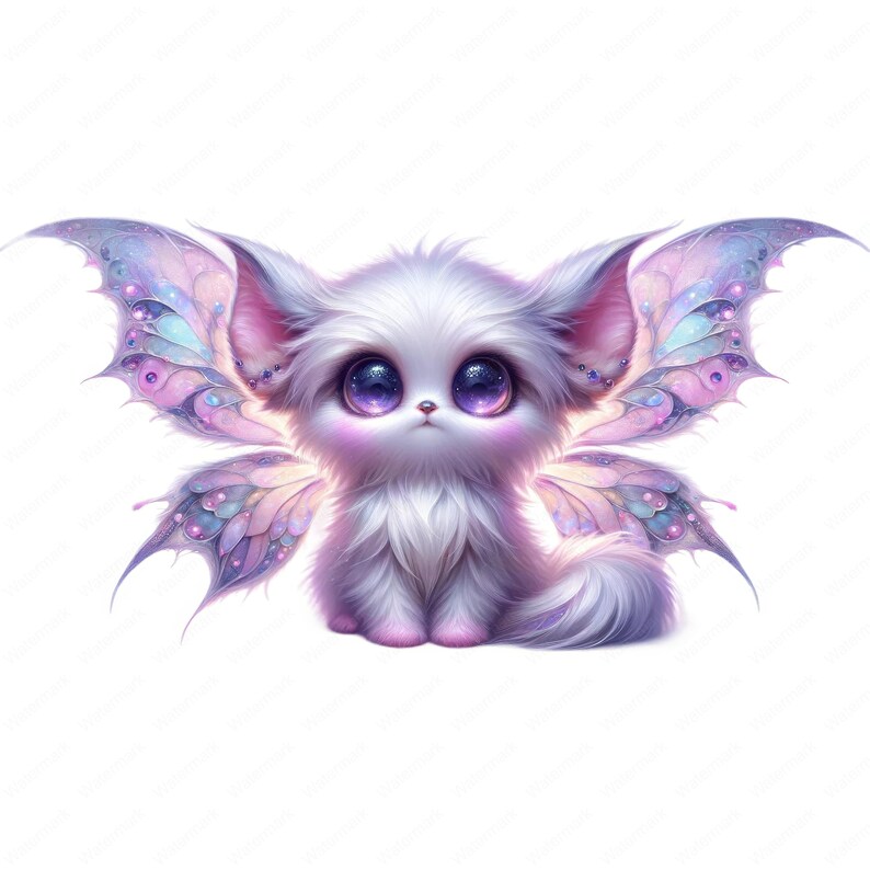 Fairy Cat Clipart Bundle | 10 Fantasy Art Designs (digital Download) - Etsy