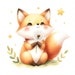 Fox Wish Clipart Dandelion Themed 10 High Quality Designs Wall Art ...