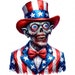 Zombie 4th of July Clipart Bundle: Independence Day Art (digital ...