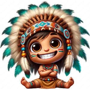 Native American Clipart | Adorable Native American Clipart Bundle | 10 ...