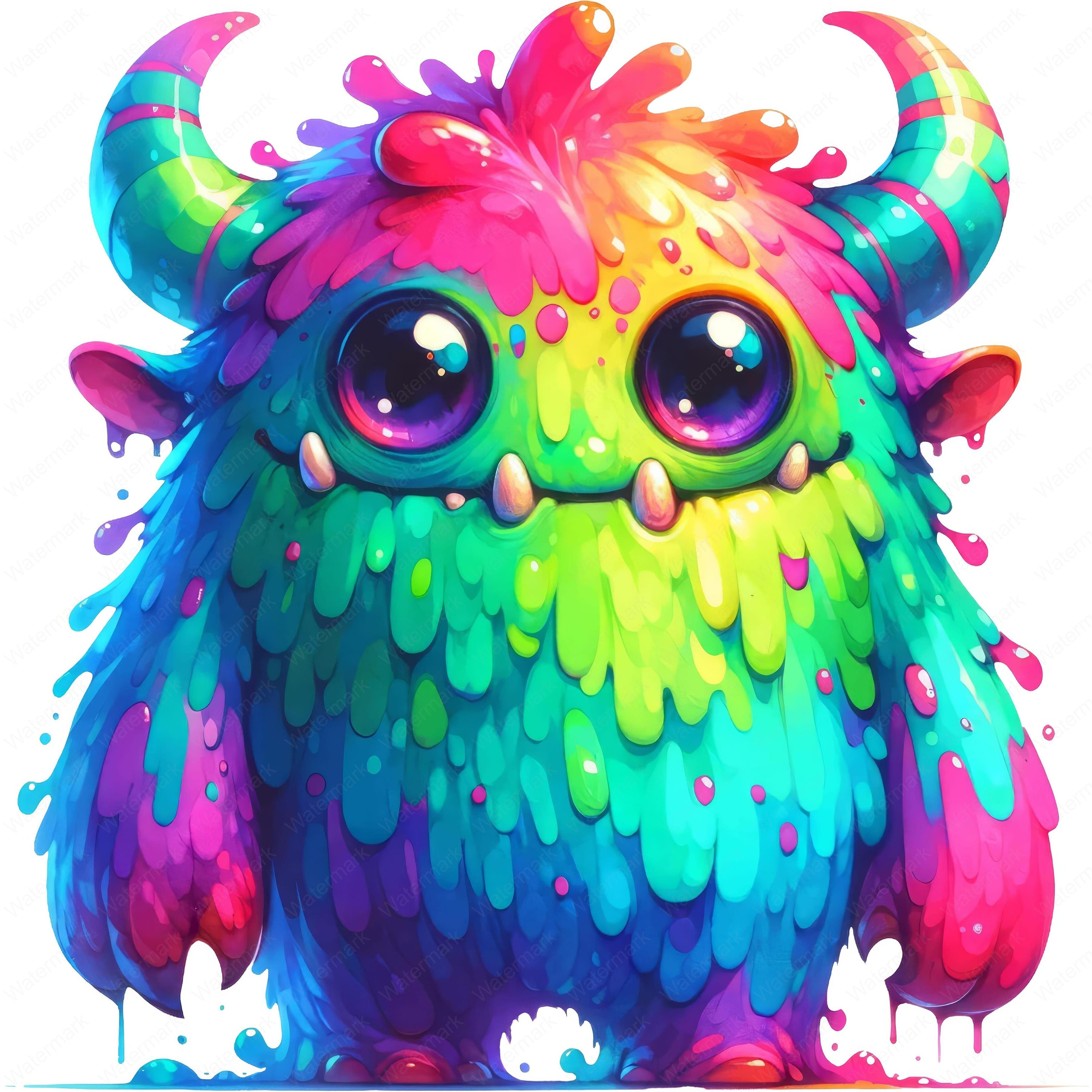 Cute Colorful Monsters