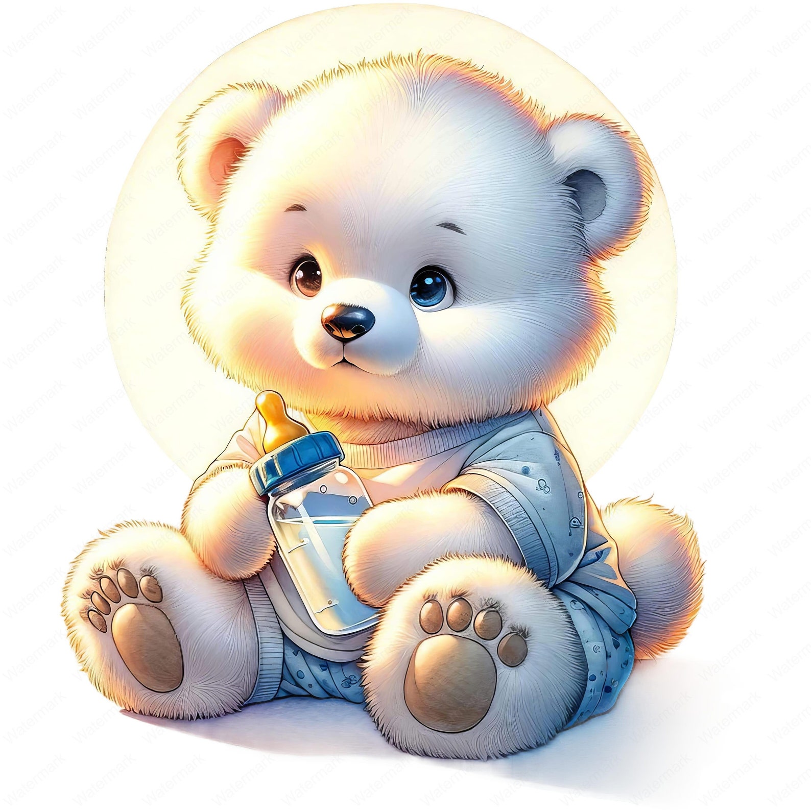 Clipart de un lindo oso polar bebé / Diseños de animales árticos ...