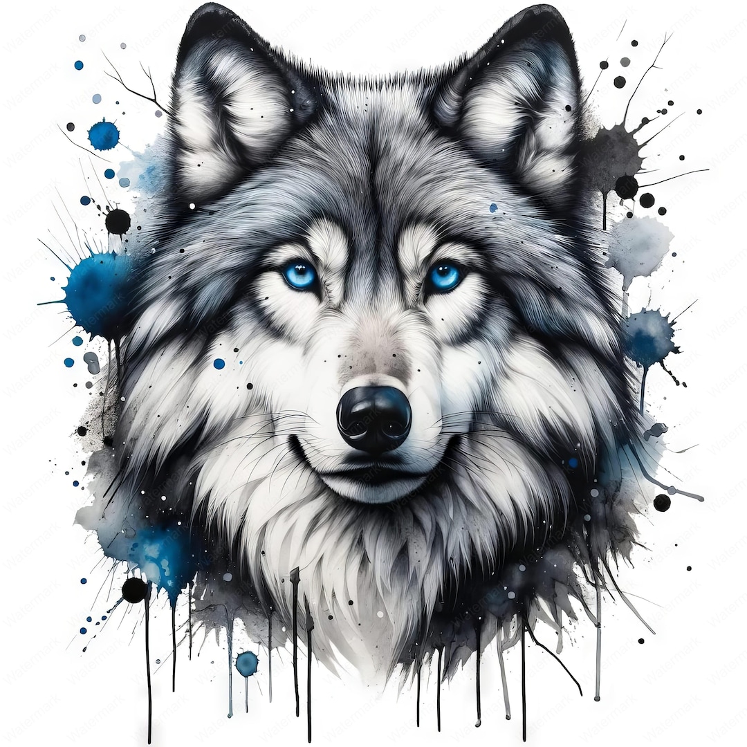 Arctic Wolf Clipart Bundle: 10 Wildlife Art Designs (digital Download ...