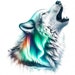 Aurora Wolf Clipart Bundle: Mystical Northern Lights Art (digital ...