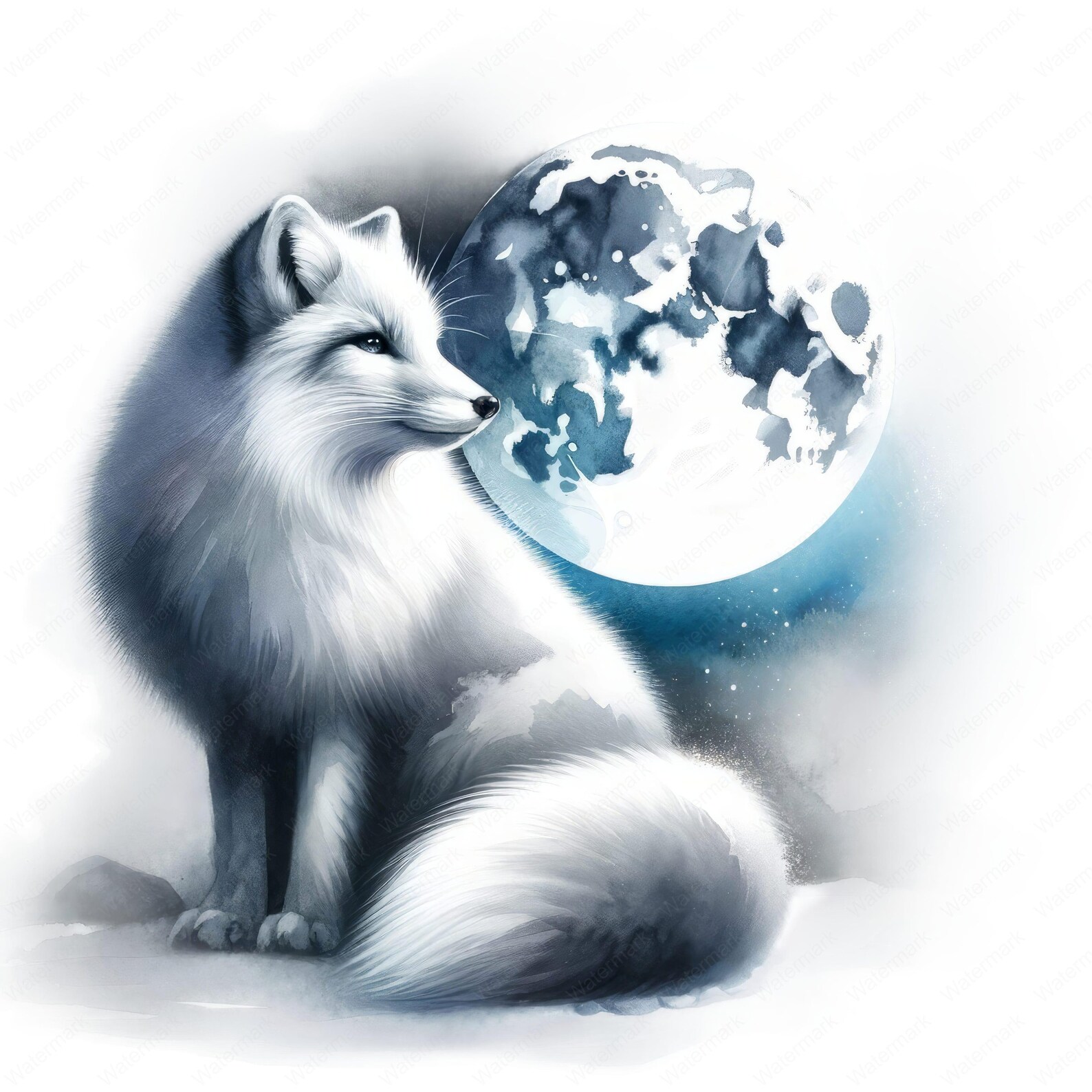 Arctic Fox Clipart Bundle: 10 Wildlife Art Designs (digital Download ...