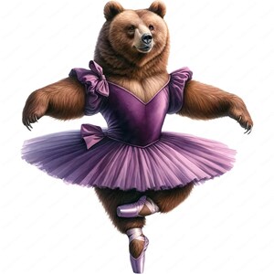 Ballet Bear Clipart | Adorable Ballet Bear Clipart Bundle | 10 High ...