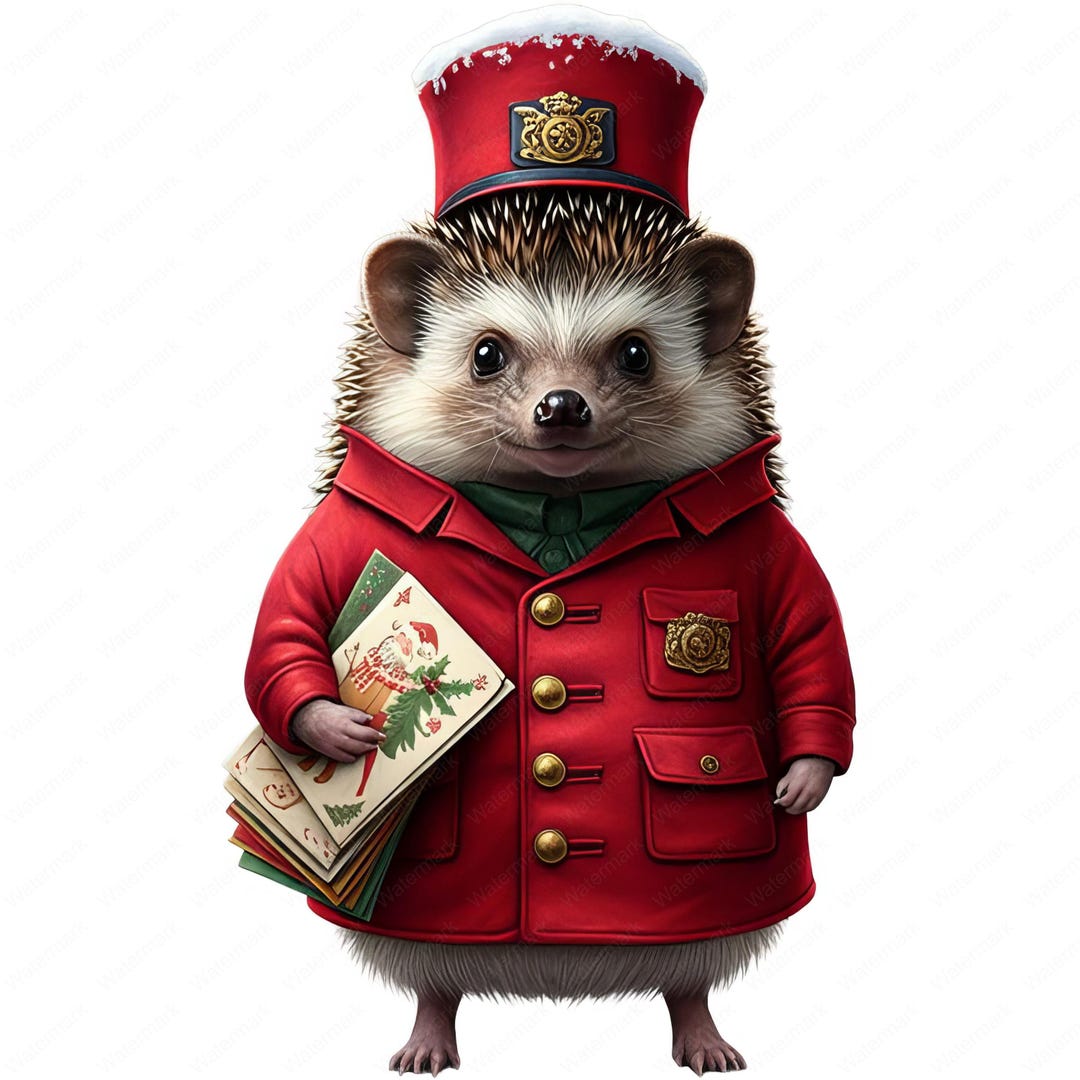 Animal Postman Clipart Bundle: Christmas Delivery Designs (digital ...