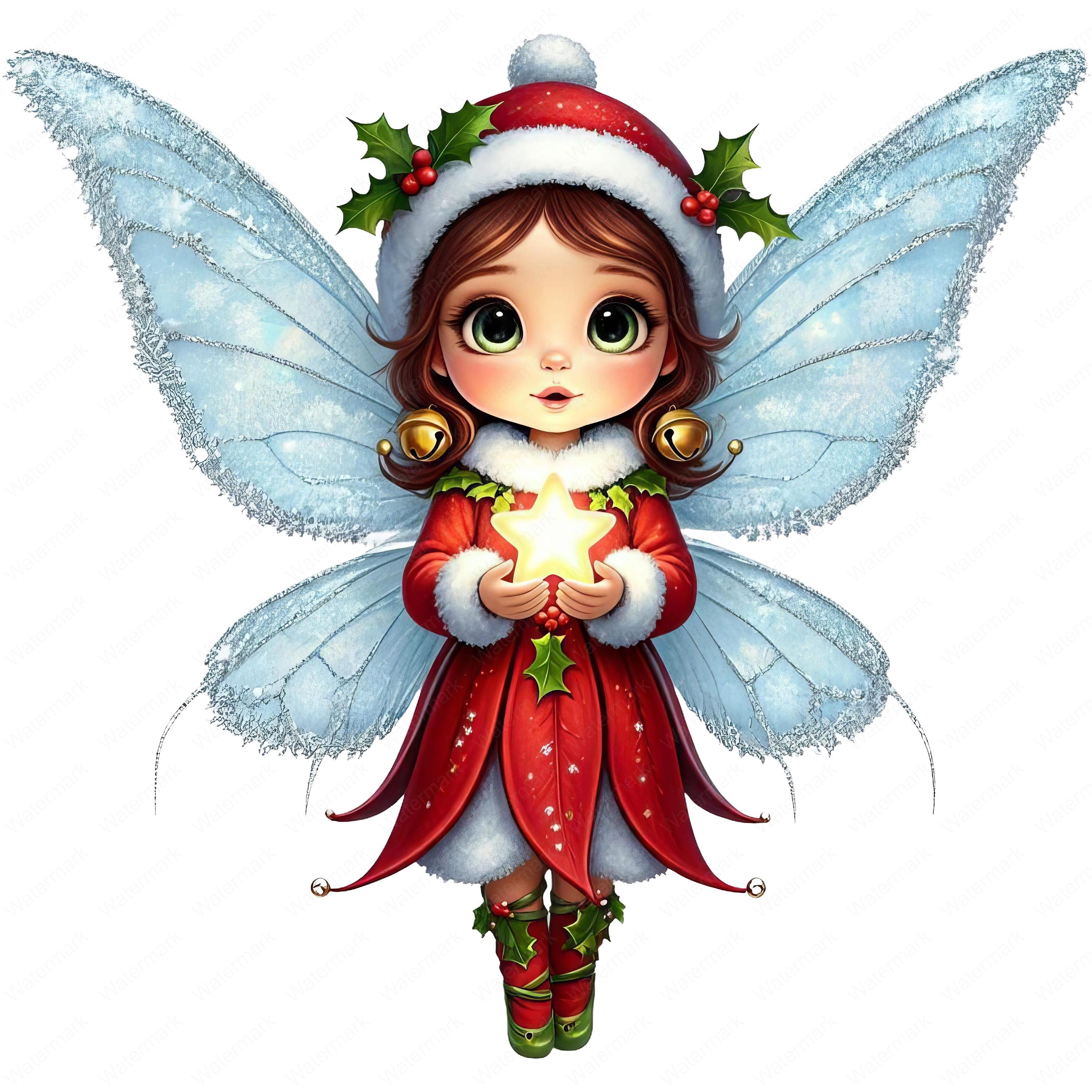 Christmas Fairy Clipart Bundle: Holiday Designs (digital Download) - Etsy