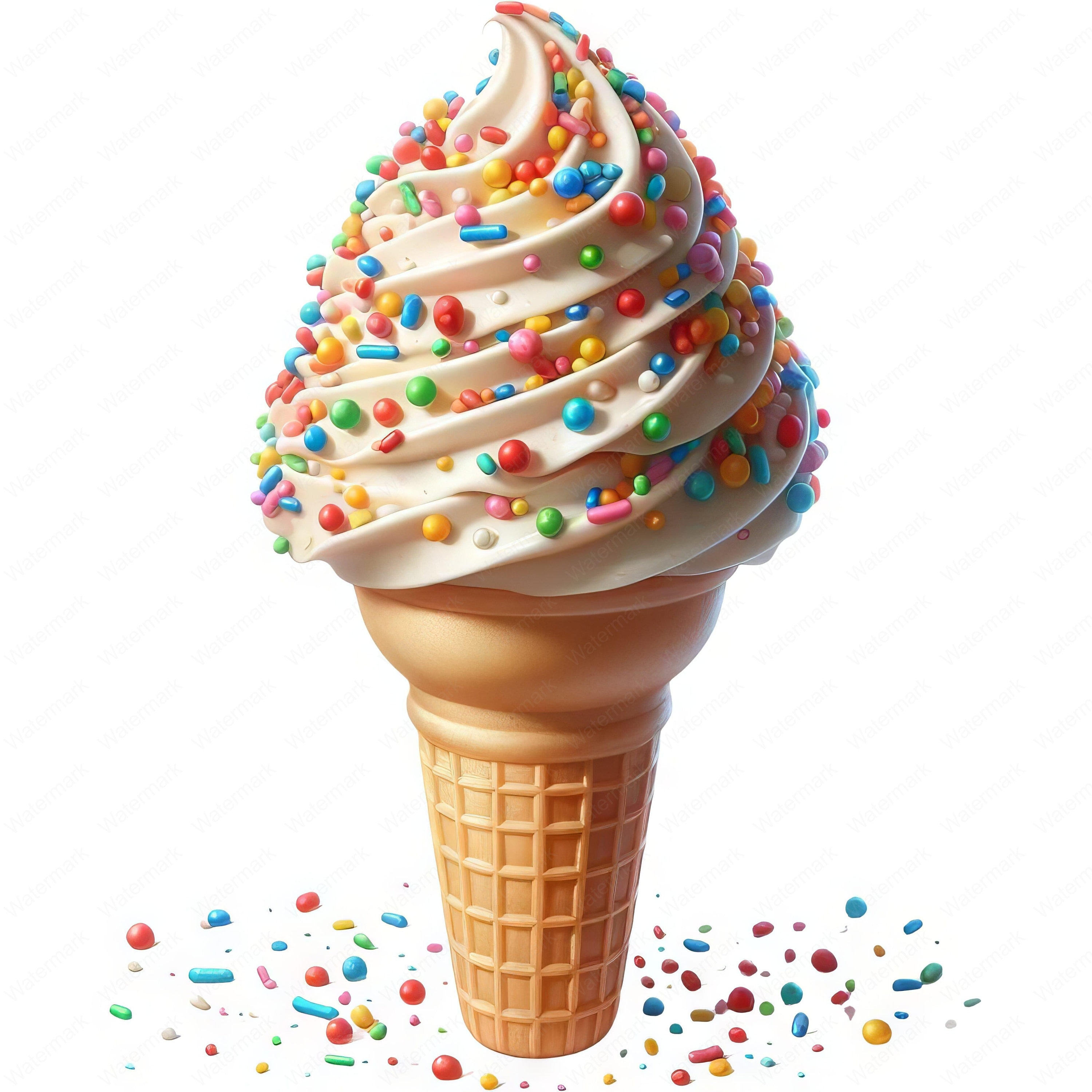 Sprinkles Ice Cream Clipart Bundle: Sweet Treat Designs (digital ...